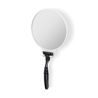 Zadro Water-Fill Fogless Shaving Mirror w/ Magnification, Razor Holder ...