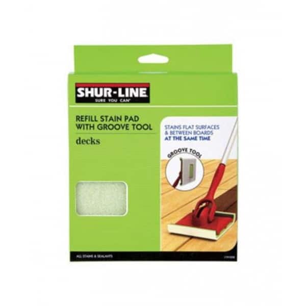 Shur-Line 1791258 Deck Stain Pad with Groove Tool Refill - Bed Bath ...