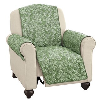 Paisley Quilted Furniture Cover Protector - Jumbo Recliner - Bed Bath ...