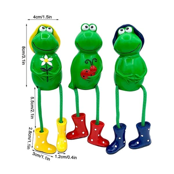 Hanging Frog Ornaments Garden Decoration Three Frogs Home Furnishings ...