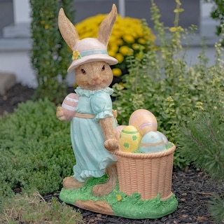 24 Inch Tall Garden Statue with Basket Magnesium - Bed Bath & Beyond ...