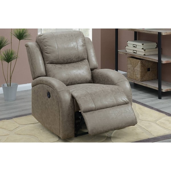 Cozy Family Power Recliner, Single Sofa Chair with Power Buttons and ...