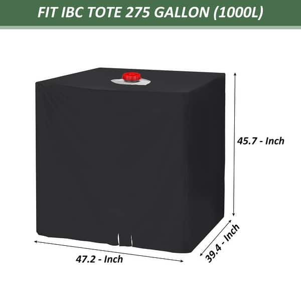 IBC Tote Cover 275 Gallon 1000L Waterproof Water Tank Protective Cover ...