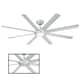 Hydra 80 Inch Eight Blade Indoor / Outdoor Smart Ceiling Fan with Six ...