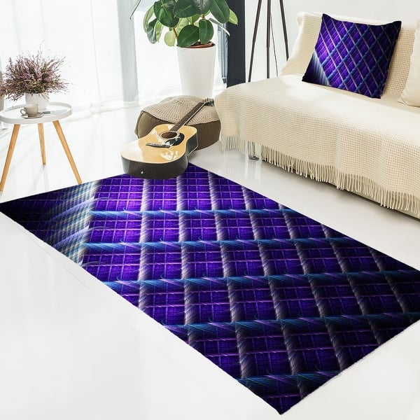 light purple patterned rug