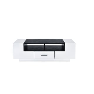 ACME Armour Coffee Table in White & Black - Bed Bath & Beyond - 31747389