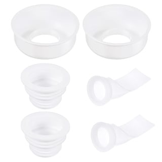 2Set Sewer Drain Pipe Sealing Plug w White Cover and White Anti-odor ...