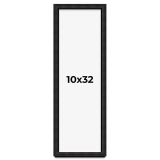 10x32 Shadow Box Black Rustic Barnwood Display Frame | 1.125 Inch - Bed ...