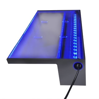 Pondmaster LED Lighted Waterfall 12 inch Spillway for Gardens or Pools ...