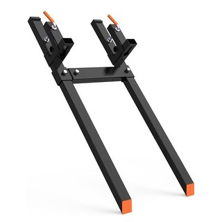 60" Clamp on Pallet Forks, 2000LBS Heavy Duty Quick Attach Bucket Fork ...