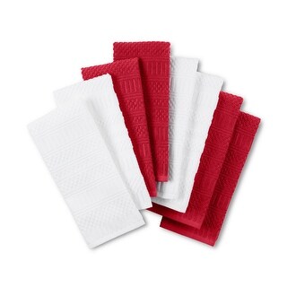 KITCHENAID Cotton Classics Textured Solid Antimicrobial Kitchen Towels ...