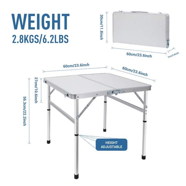 Picnic Table Square, Outdoor Table, Small Table, Card Table Height ...