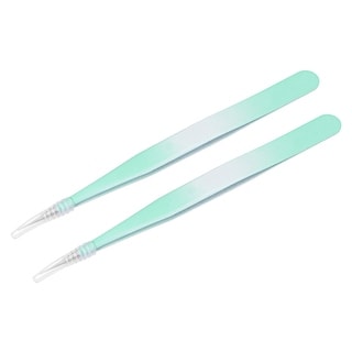 Precision Straight Tip Tweezer Stainless Steel Multifunctional, 2Pcs ...