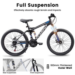 Shock Absorber Bikes Black Mountain Bike Trail Commuter City Bike ...
