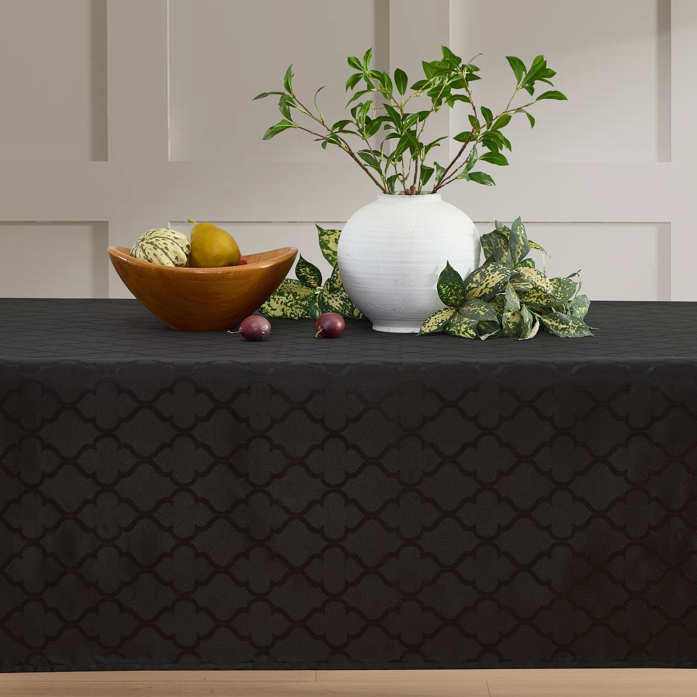 black rectangle tablecloth