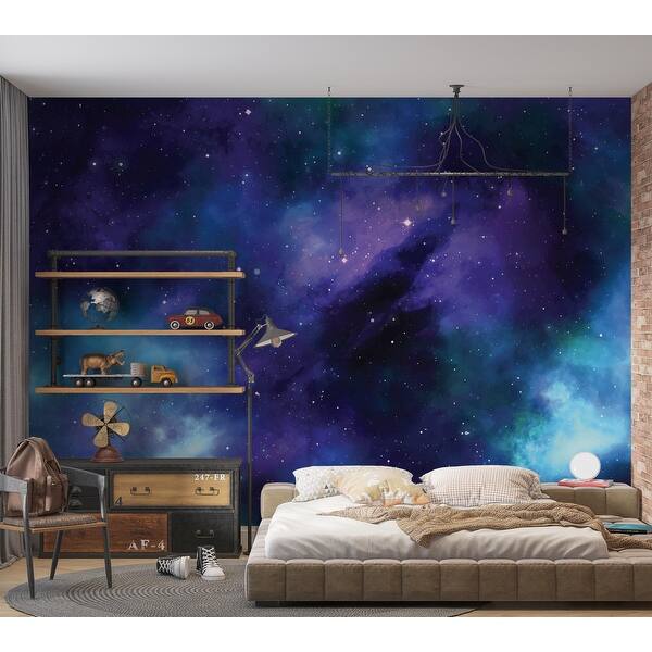 nebula wall mural