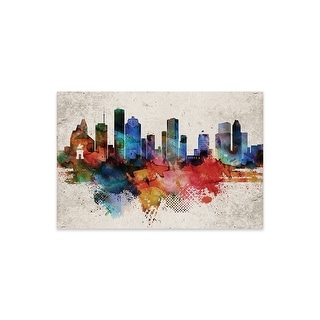 Houston Abstract Print On Acrylic Glass by WallDecorAddict - Bed Bath ...