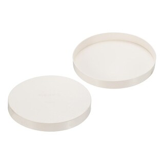 165mm ID Pipe End Caps, 2 Pack Round Tubing Insert Pipe Cover, White ...