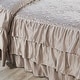 Serent Matte Satin Ruffle Bedspread Set - Overstock - 11802559