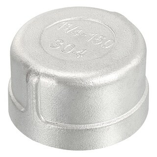 Pipe Fitting Cap, 304 Stainless Steel Pipe Cap for DIY, Plumbing - Bed ...