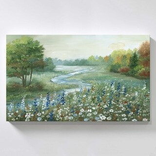 "Meandering Stream" by Nan Print on Canvas - Bed Bath & Beyond - 42724068