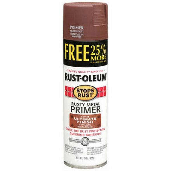Rust-Oleum 254148 Stops Rust Spray Paint, 16 Oz, Rusty Metal Primer ...