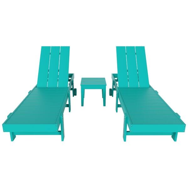 Polytrends Shoreside Modern Poly Eco-Friendly All Weather Reclining ...