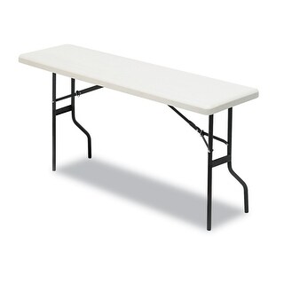 IndestrucTable Classic Folding Table, 60 x 18 x 29, Platinum - Bed Bath ...