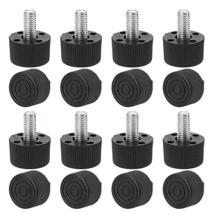 M8 x 16 x 25mm Screw on Furniture Glide Leveling Feet Adjustable Height ...