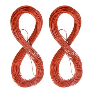 2pcs Deep Well Measuring Rope 100m Steel Wire Plastic Coated Red - Bed ...