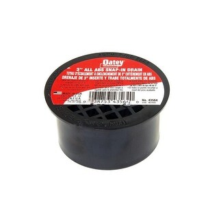 3 in. Black ABS Drop In Floor Drain - Bed Bath & Beyond - 39123331