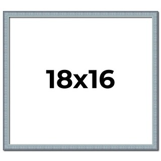 18x16 Frame Rustic Sky Blue Solid Wood Picture Frame | 0.75 Inch - Bed ...