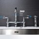 Dual Handle Bridge Kitchen Faucet with Pull-Out Sprayer - Bed Bath ...