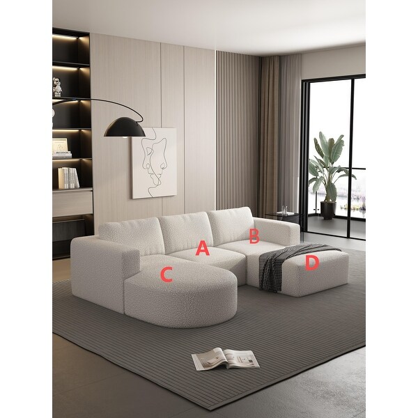 5 Seat Modern Convertible U Shaped Modular Sofa Set Bed Bath Beyond 42032717