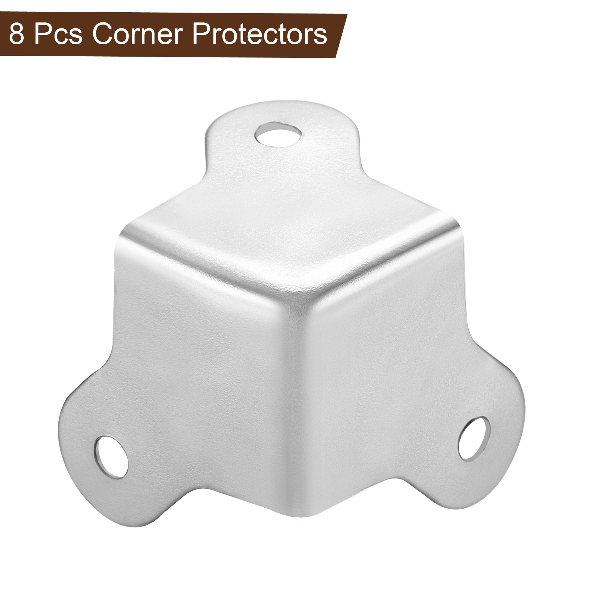 22x22x22mm Metal Box Corner Protectors Box Edge Guard Chrome Plating 8pcs Silver Tone On Sale Bed Bath Beyond 35655967
