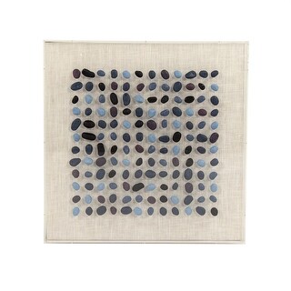 Blue Pebbles Square Framed Wall Art 31.5" x 31.5" - Bed Bath & Beyond ...