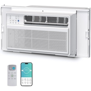 12,000 BTU Window Unit, Wifi Operation, Timer 0.5-24H, Energy-Saving ...