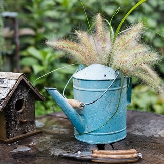 RusticReach Blue Metal Rustic Watering Can - Bed Bath & Beyond - 37758605