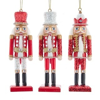 Pack of 24 Red and White Nutcracker Christmas Ornaments 15.5" - Bed ...