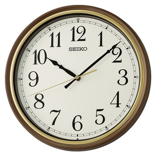 Oita Wall Clock, Brown - N/A - Bed Bath & Beyond - 37550837