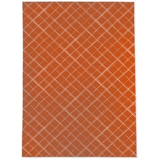 PANES TERRACOTTA Area Rug By Kavka Designs - Bed Bath & Beyond - 31888477
