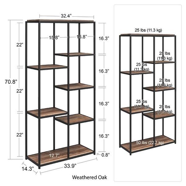 Ameriwood Home Machias 5 Shelf Bookcase - Bed Bath & Beyond - 37539877