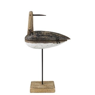 Fil 11 Inch Wood Accent Decor, Seagull Bird, Medium, Distressed Natural ...