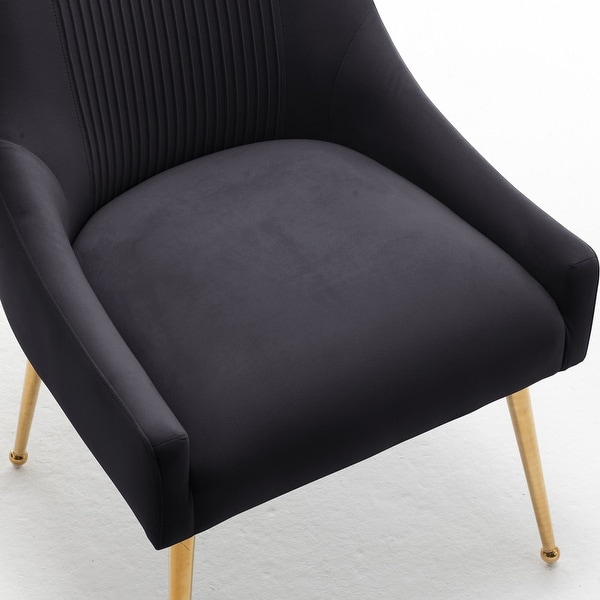 Dusek pleated upholstered dining chair store