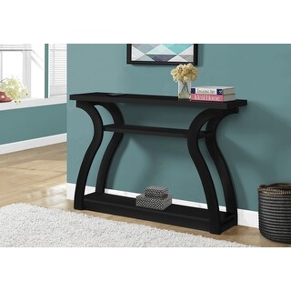 Monarch 2439 Black Hall Console 47nch Accent Table - Bed Bath & Beyond ...