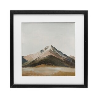 Stupell Solemn Mountain Landscape Under Glass Framed Design By Petal ...