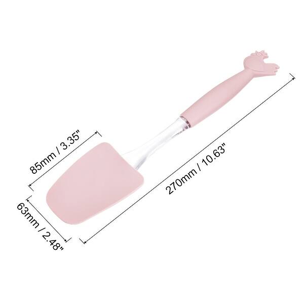 Silicone Spatula, 270mm/11" Cartoon Shape Spoon Scraper for Cooking ...