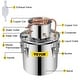 VEVOR Alcohol Still Moonshine Still 3-13.2Gal Stainless Steel 2 PotS ...
