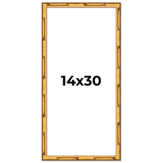 14x30 Frame Gold Bamboo Solid Wood Picture Frame | 1 Inch Moulding ...
