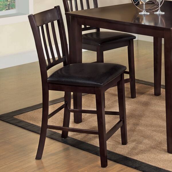 Vays Contemporary Expresso Wood 5-Piece Counter Height Dining Set by ...